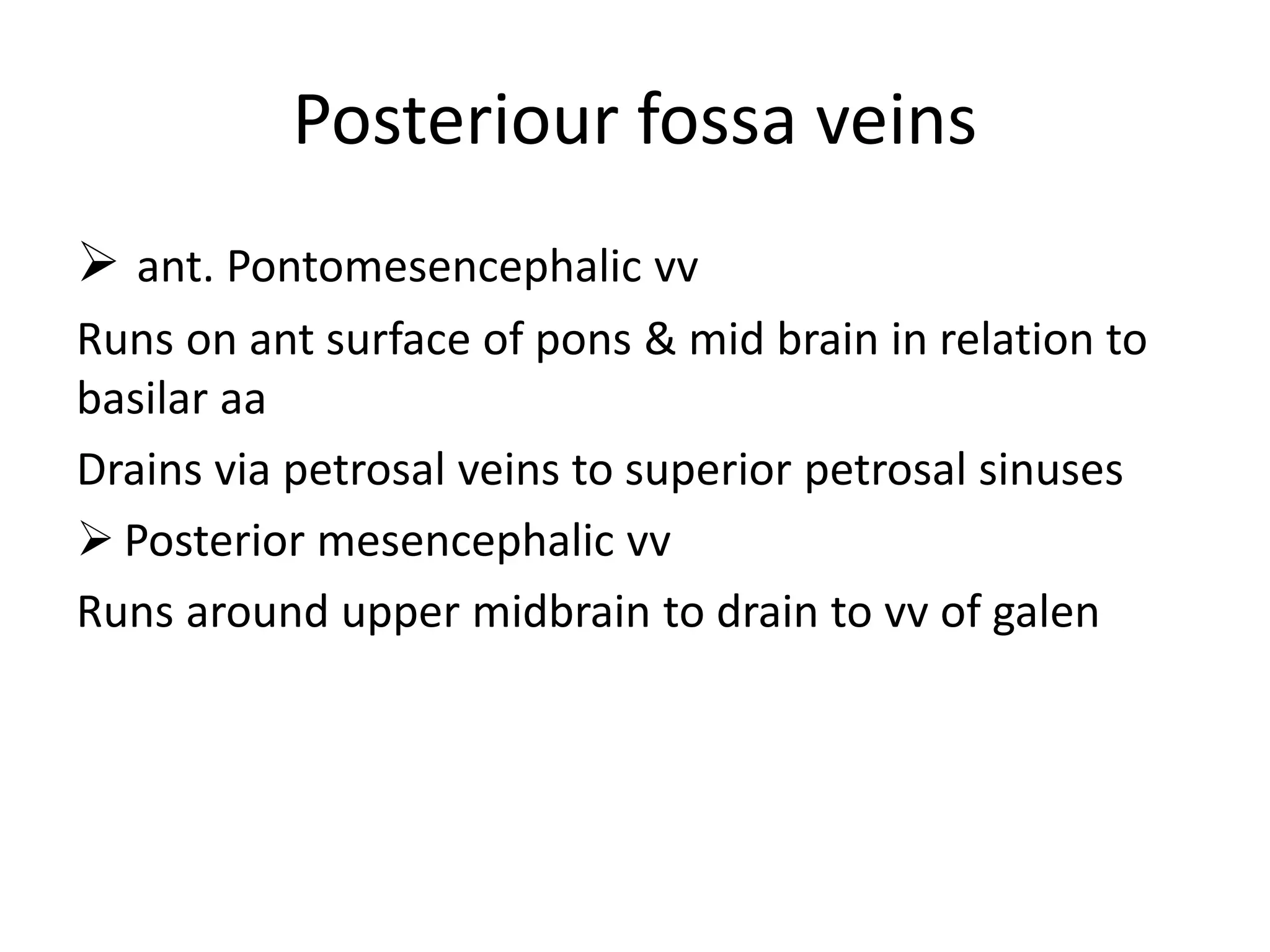 Brain venous drainage | PPTX