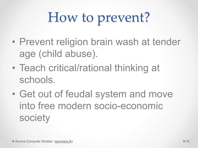 Brainwashing - What, why, how and preventing | PPTX | Religion ...
