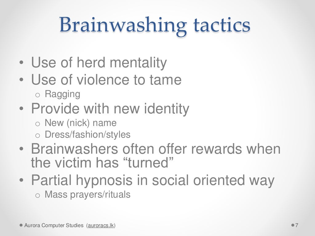 Meaning Of Brainwash