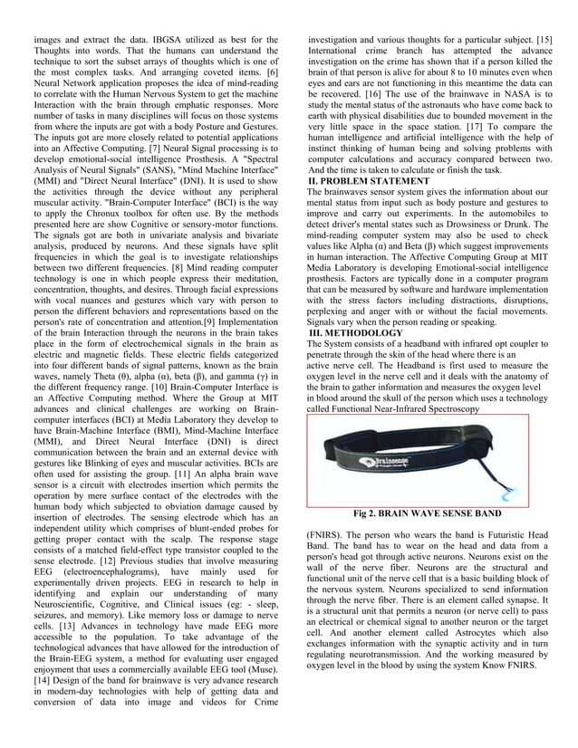 Smart Brain Wave Sensor for Paralyzed- A Real Time Implementation | PDF