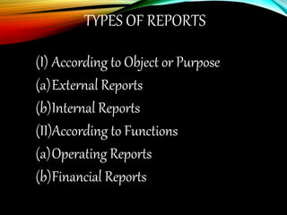 Reports Types & Management Information System | PPT