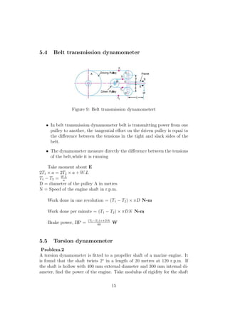 Brakes and dynamometers | PDF