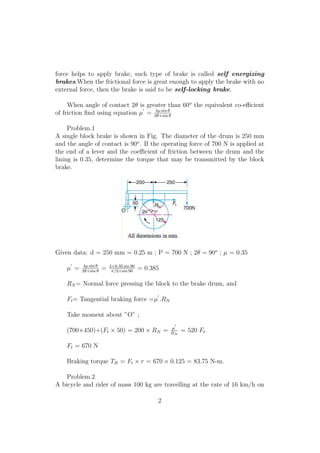 Brakes and dynamometers | PDF