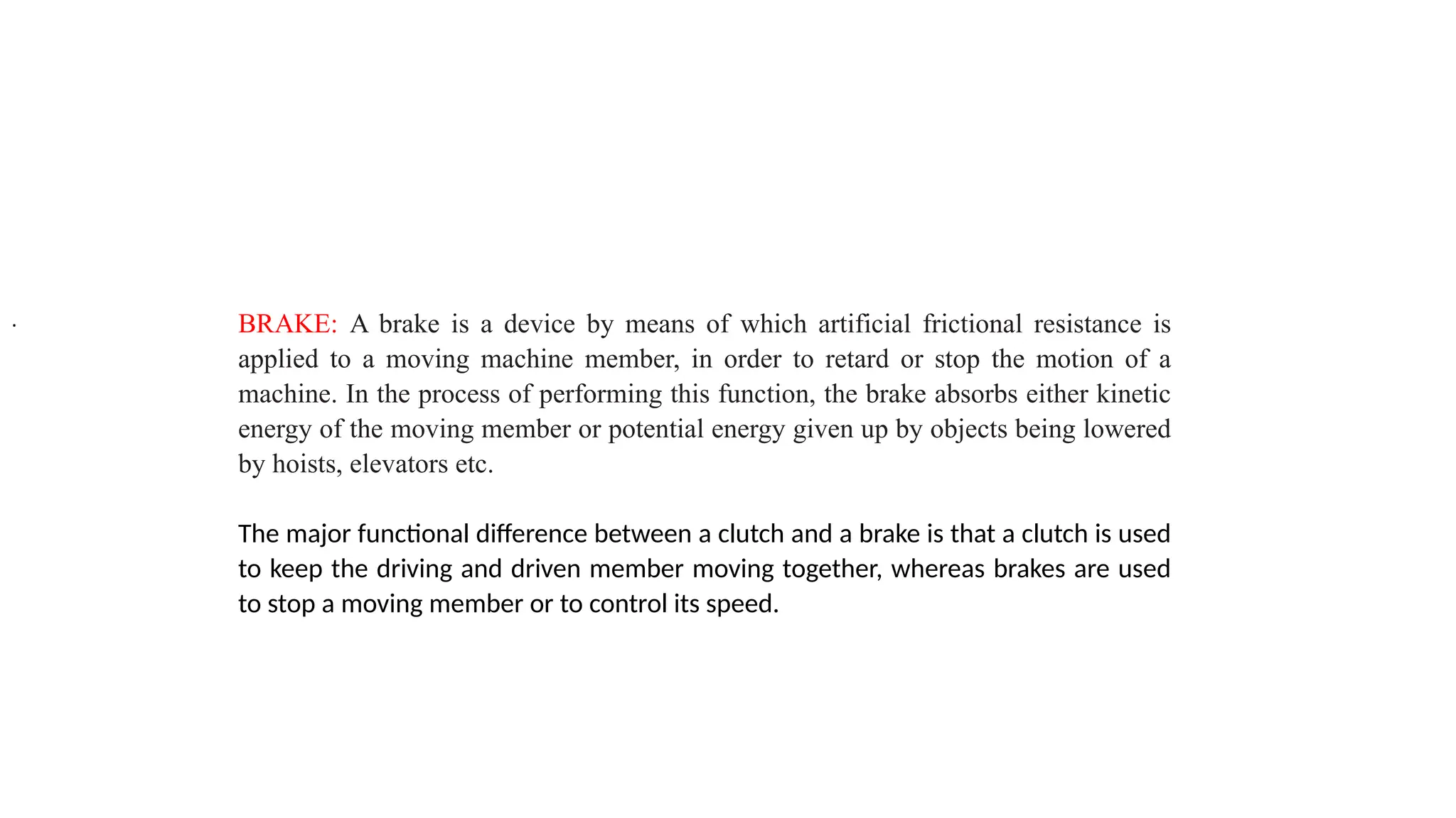 BRAKE.pptx,Braking Technology Studies with Friction | PPTX