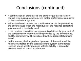 Brake based and Drive Torque-based Electronic Stability Control Systems ...