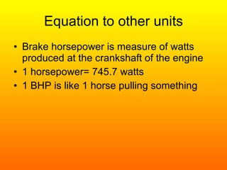 Brake horsepower | PPT