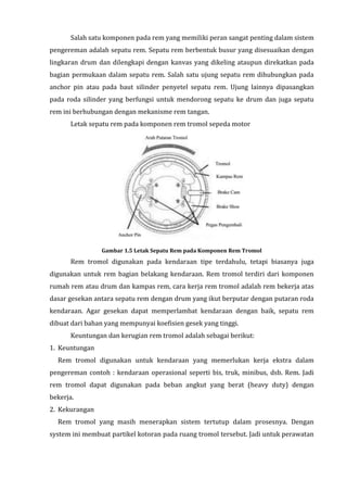 Perencanaan bahan dan proses (brake shoe) | DOCX