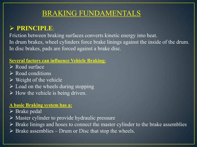 Brakes ppt | PPTX