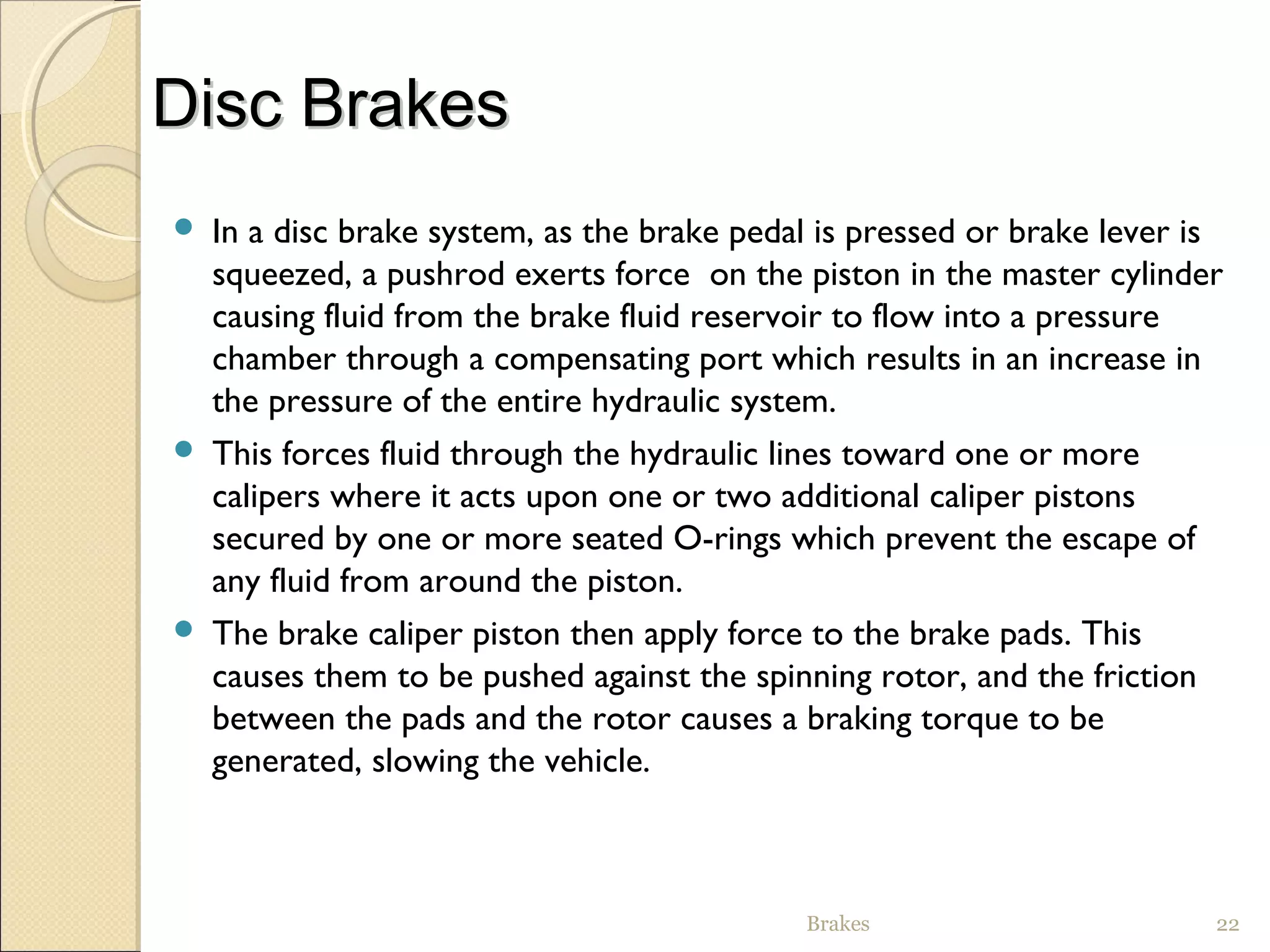 Introduction to brakes and its classification | PPT