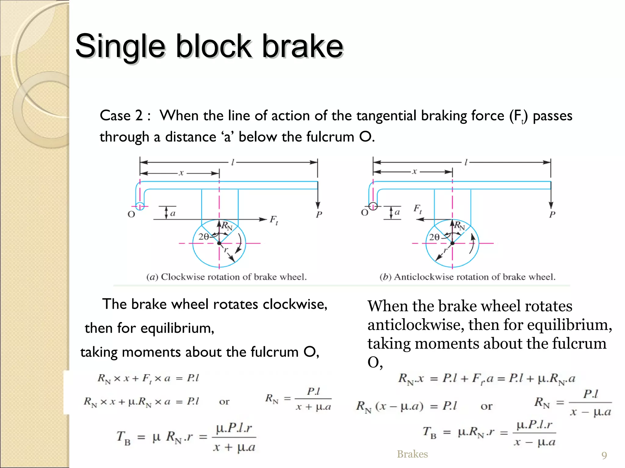 Introduction to brakes and its classification | PPT