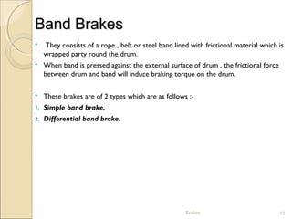 Introduction to brakes and its classification | PPT