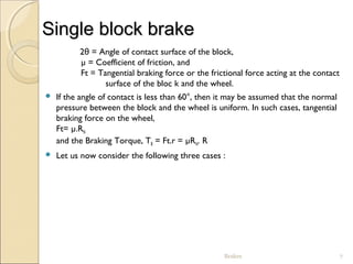 Introduction to brakes and its classification | PPT