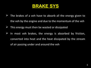Brake sys for cars | PPT