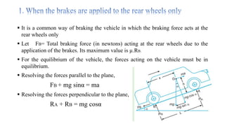 Braking analysis of a four wheel | PPT