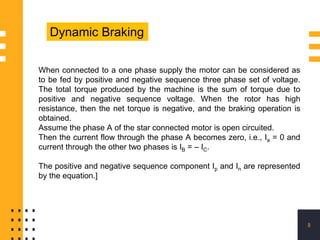 Braking methods of induction motor | PPTX