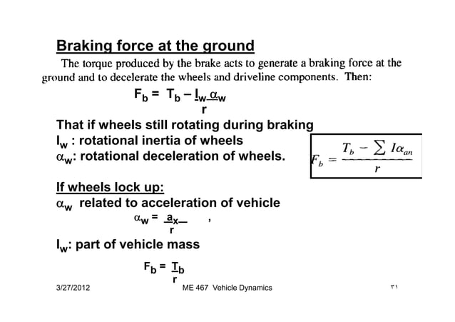 Braking performance 4 | PDF