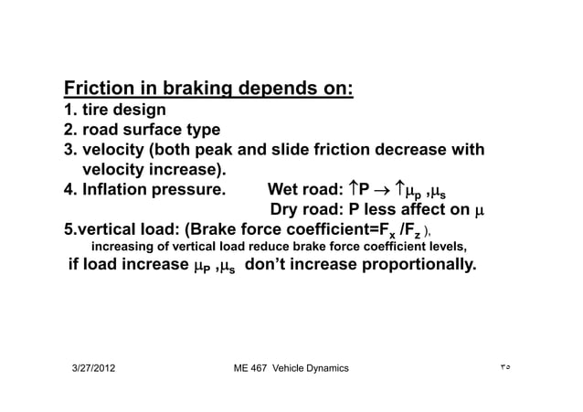 Braking performance 4 | PDF