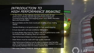 Braking performance technology(porsche,bmw and mercedes benz) | PPT ...