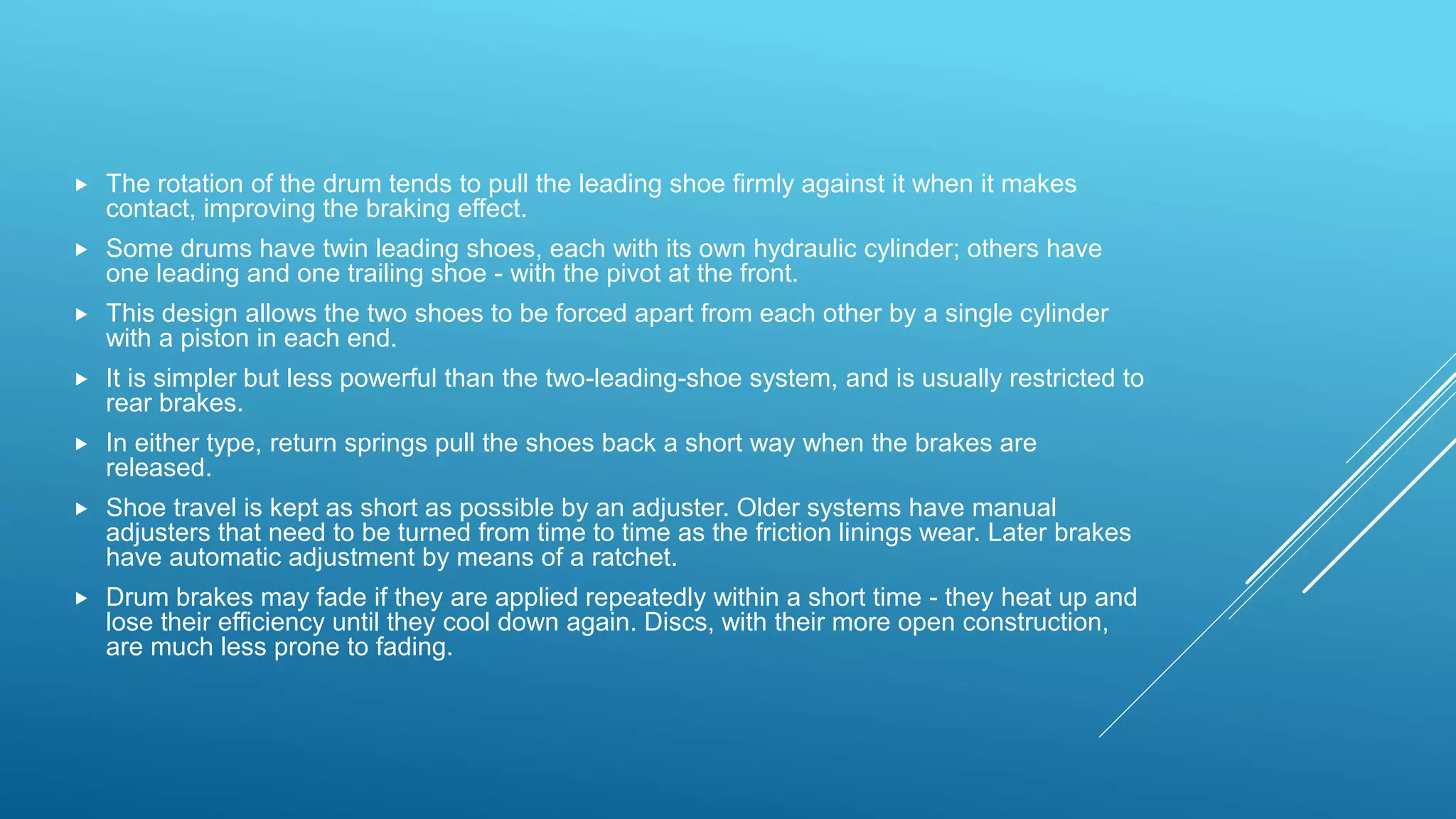 Presentation on Braking system | PPTX
