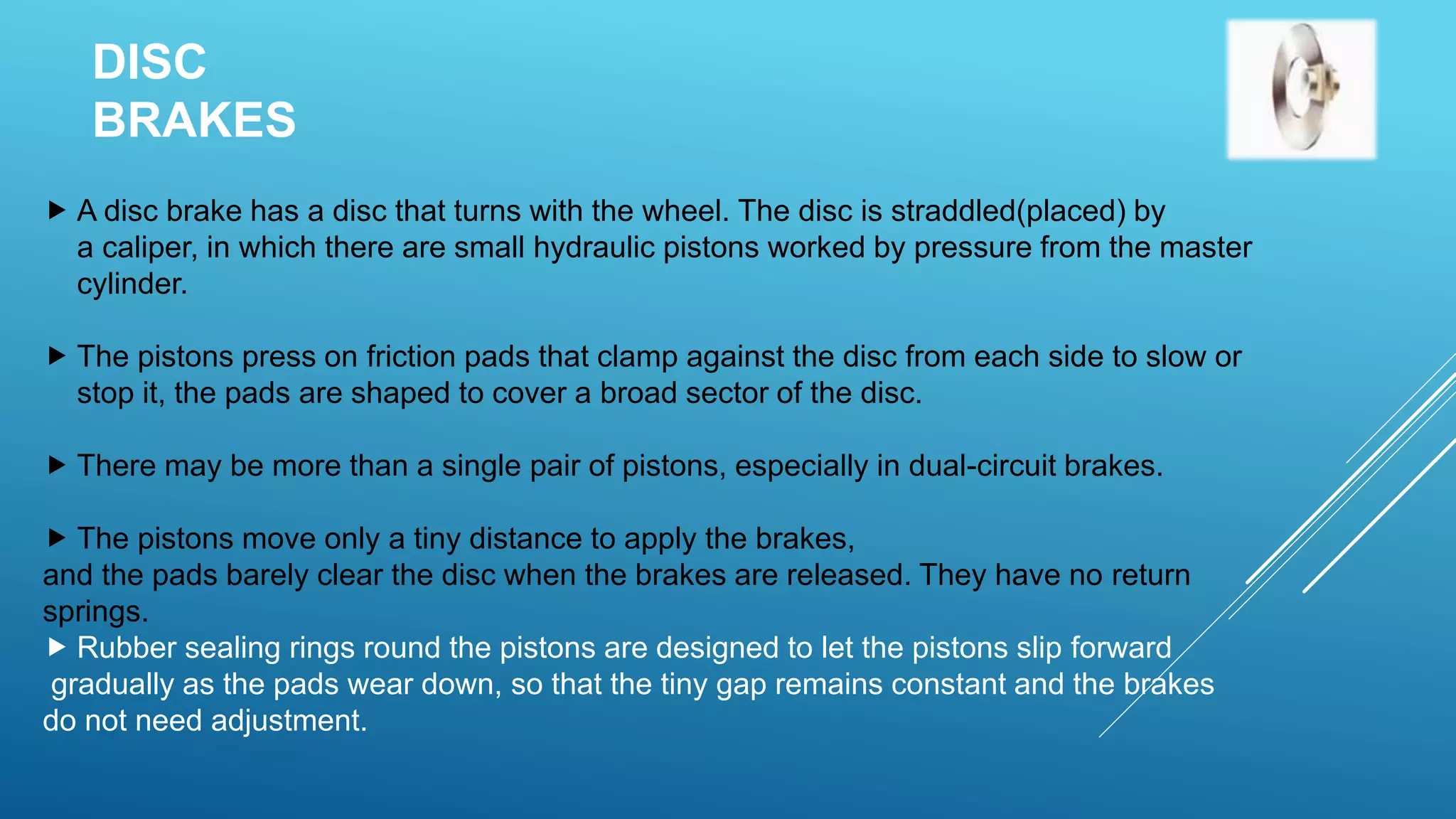 Presentation on Braking system | PPTX