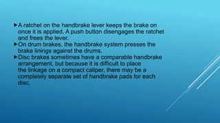 Presentation on Braking system | PPTX
