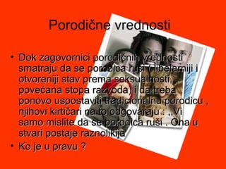 Brak i porodica | PPT