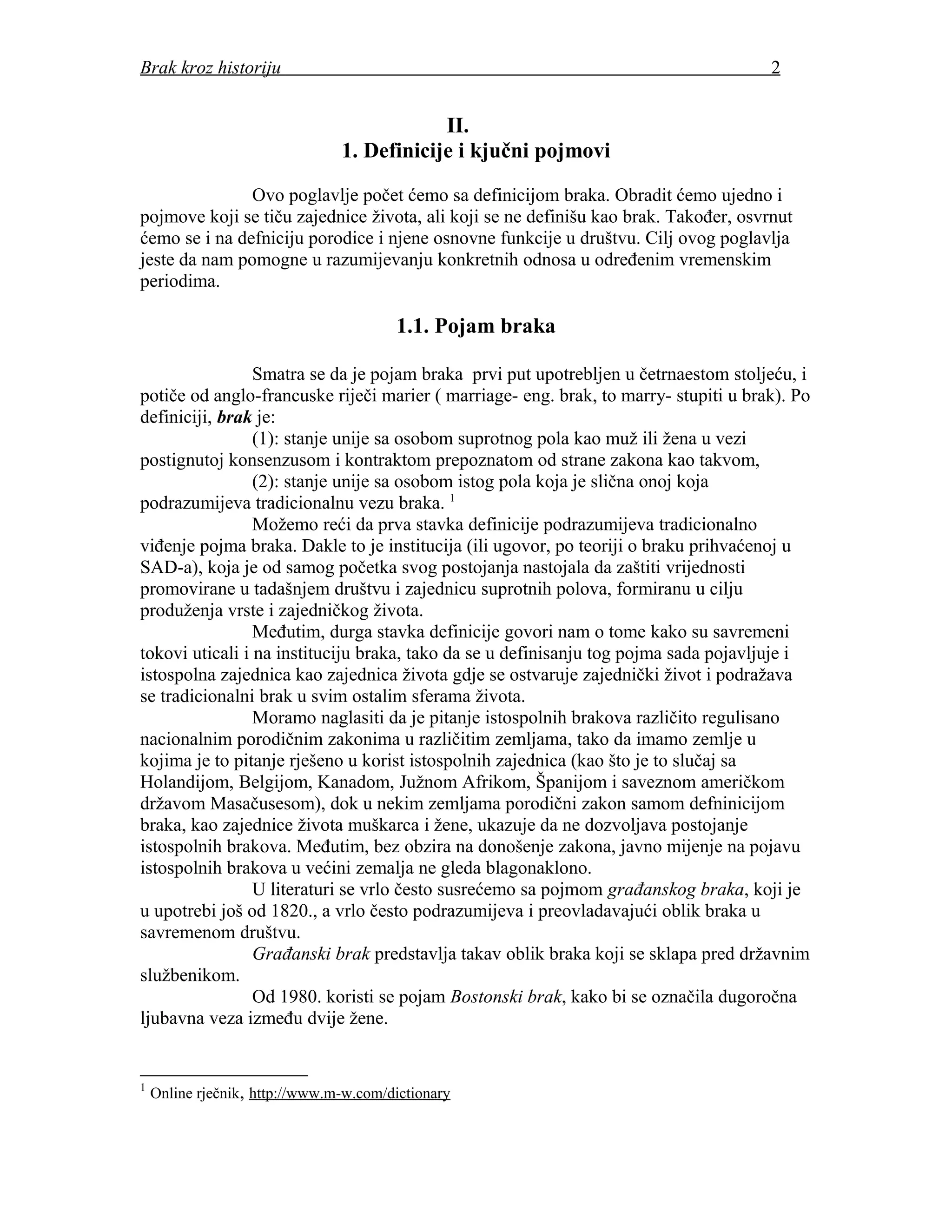 Brak kroz historiju | DOC