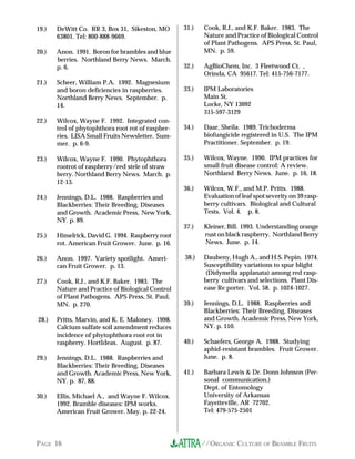 Organic Culture of Bramble Fruits | PDF