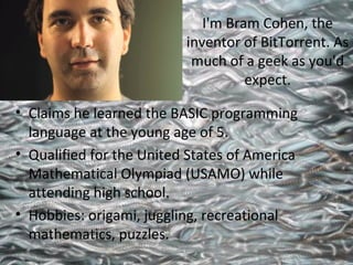 Bram cohen and piracy | PPT