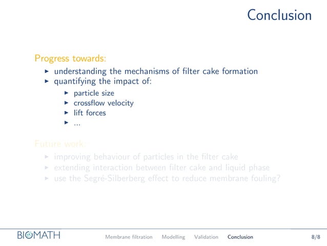 Modelling of filter cake formation in filtration processes | PPT