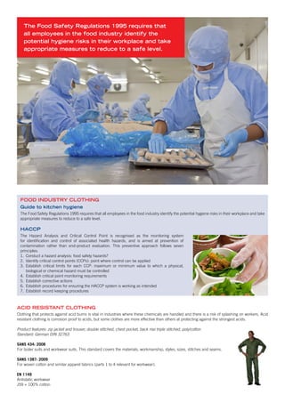 BRAMHOPE HEALTH & SAFETY - SPECIAL HAZARD WORK WEAR | PDF | First Aid ...