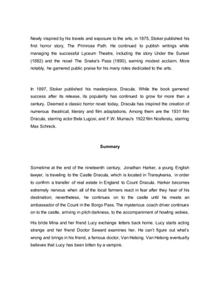 Bram stoker | DOCX