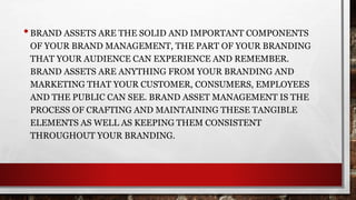 Brand Assets Management and its components | PPT