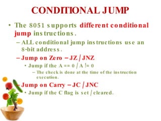 branch ins 8051 | PPT