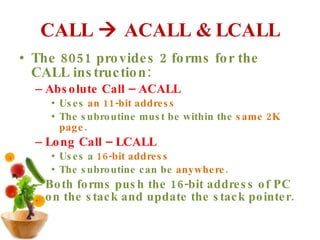 branch ins 8051 | PPT