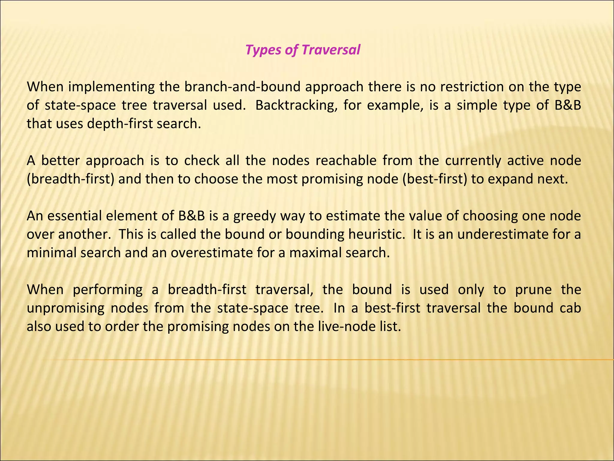 Branch and bound | PPT
