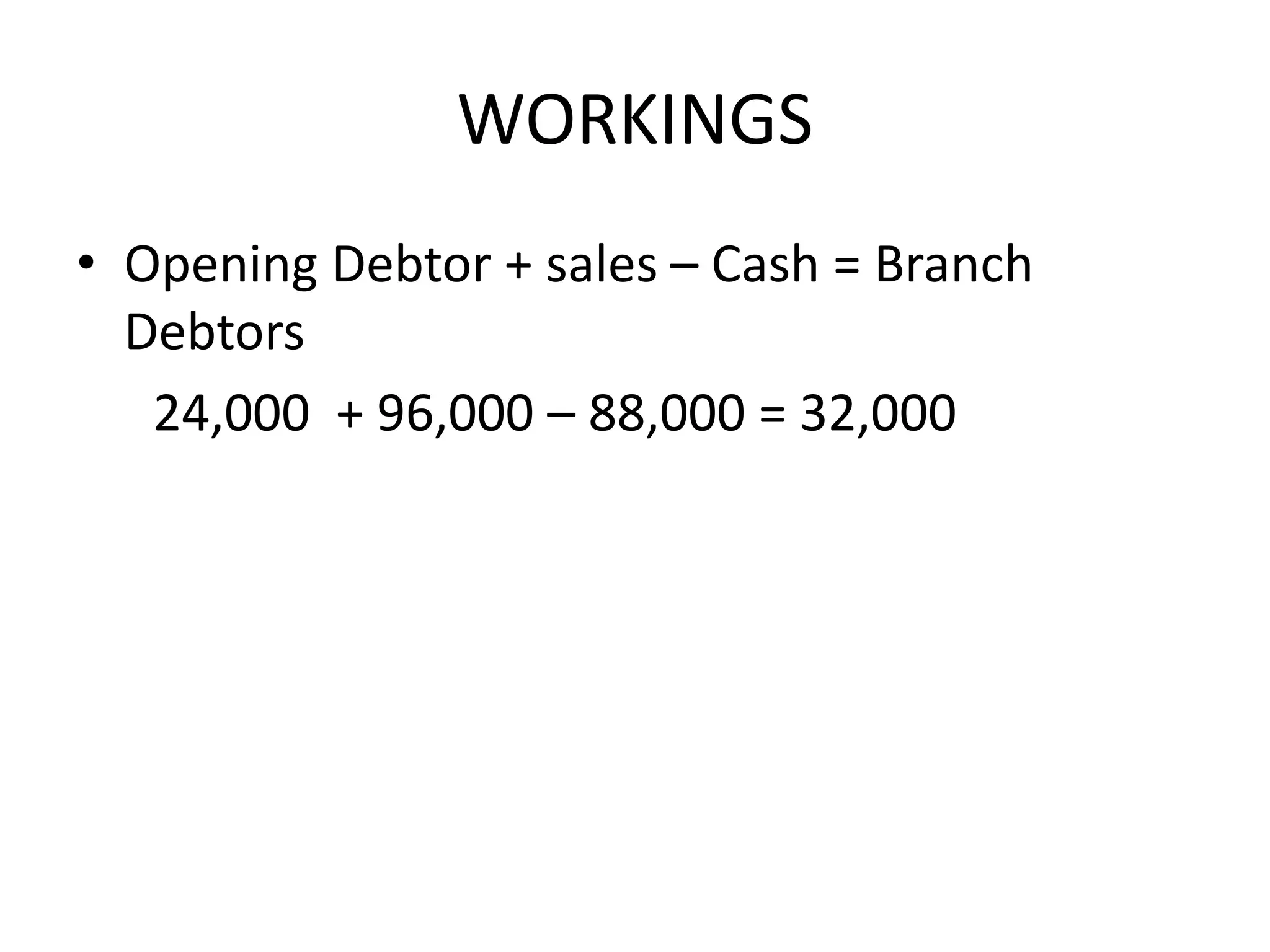 BRANCH ACCOUNTING INTRODUCTION WITH PRACTICAL PROBLEM | PPTX