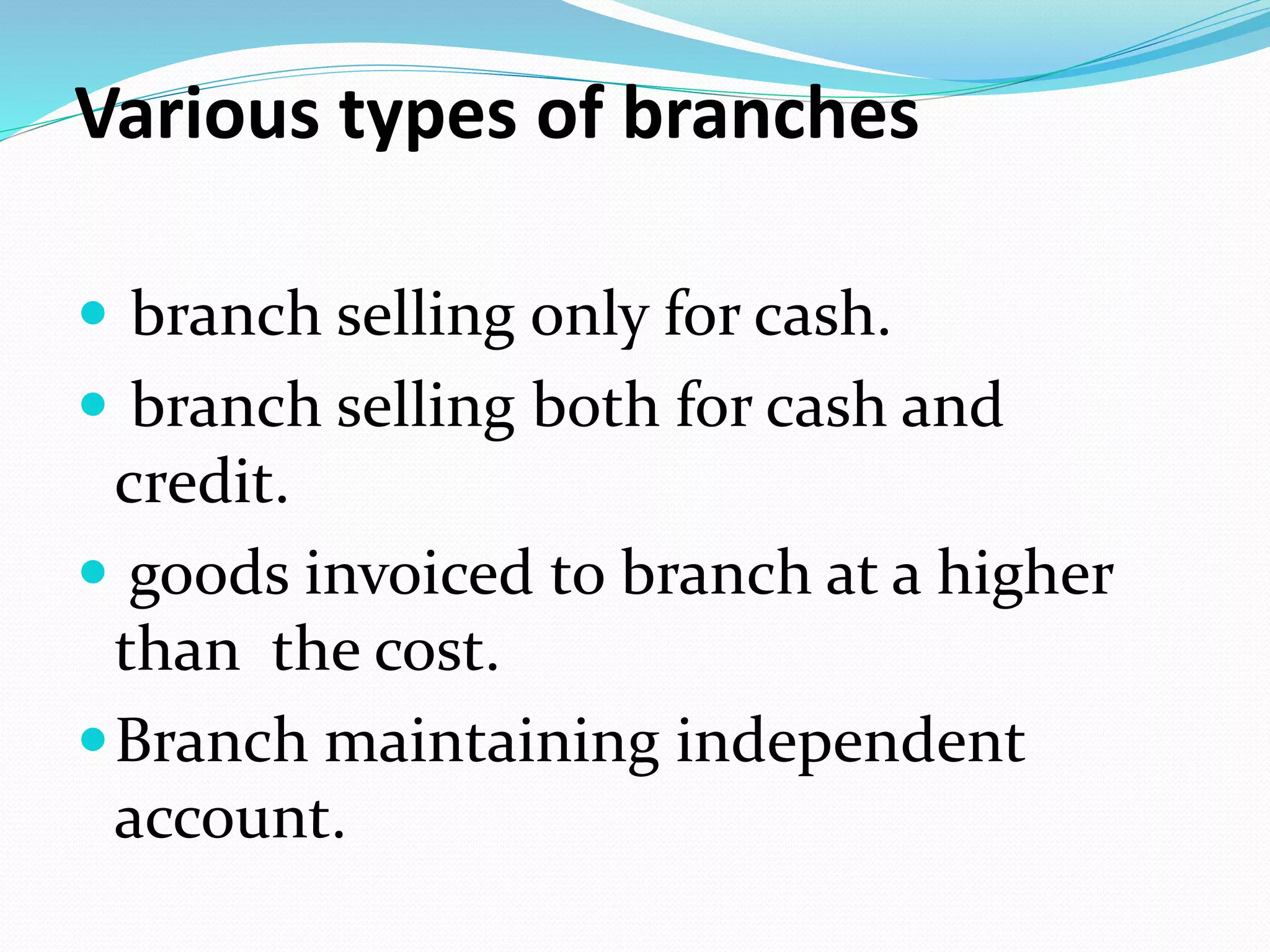Branch accounting | PPTX