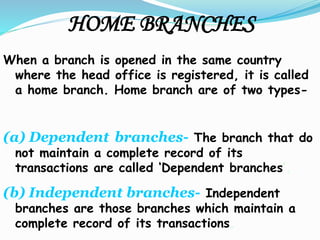 Branch accounting | PPTX