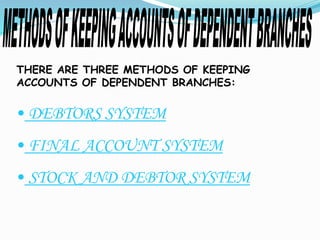 Branch accounting | PPTX