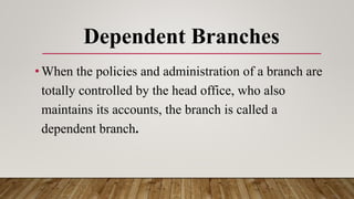 Branch Accounting PPT | PPTX