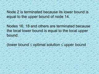 Branch and bound method | PPTX
