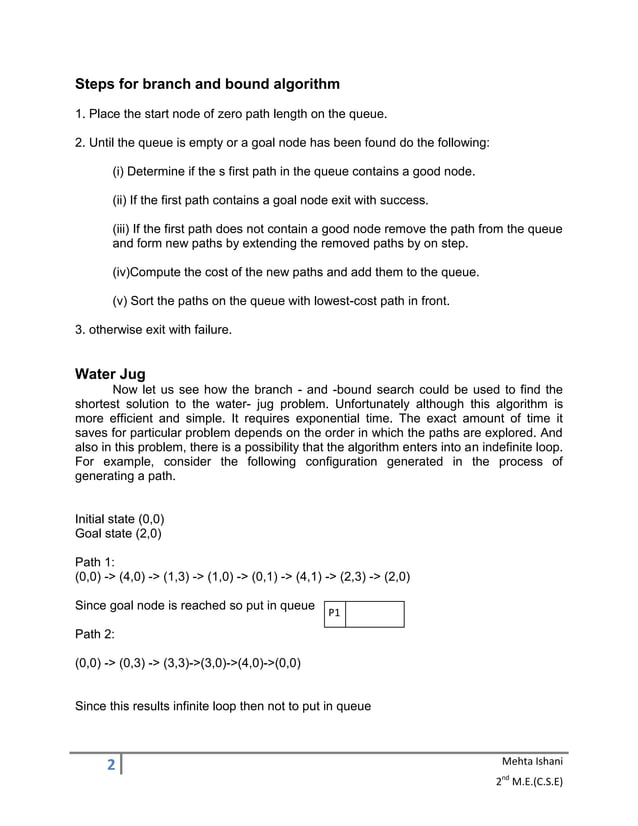 Branch and bound technique | PDF | Programming Languages | Computing