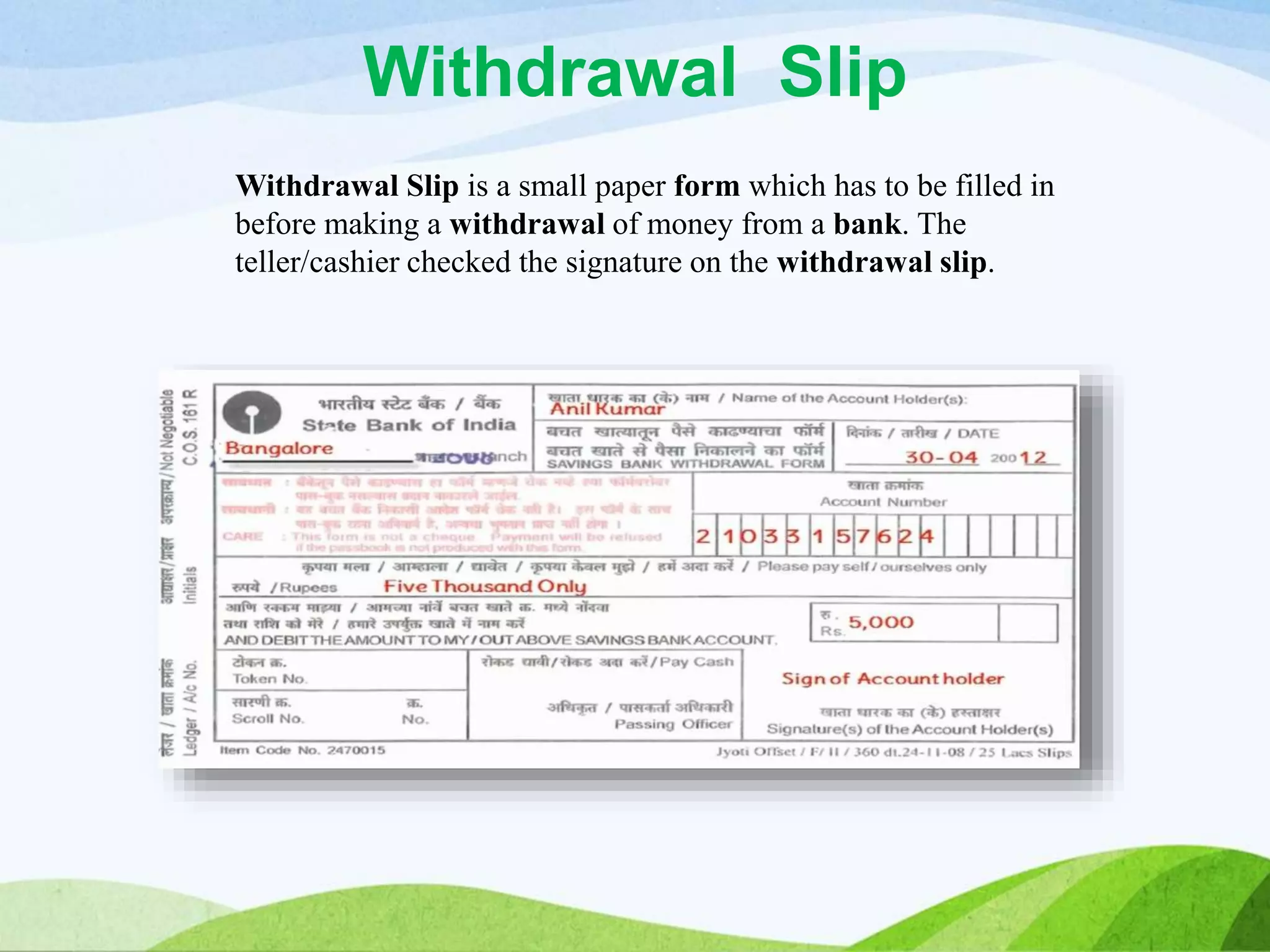 Branch Banking (Structure) | PPTX