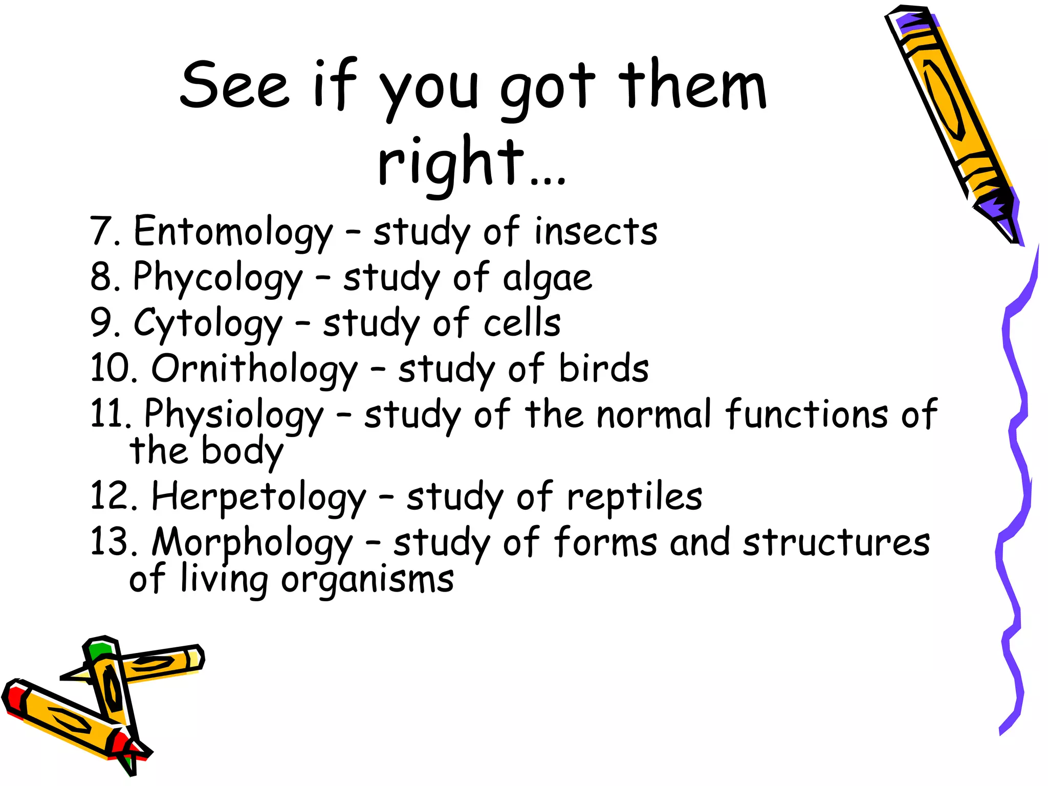 Branches Of Biology | PPT