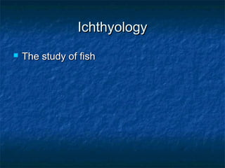 Branches of-biology | PPT