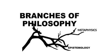 BRANCHES-OF-PHILOSOPHY-Metaphysics-Epistemology.pptx
