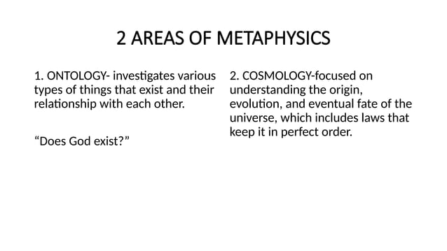 BRANCHES-OF-PHILOSOPHY-Metaphysics-Epistemology.pptx | Education