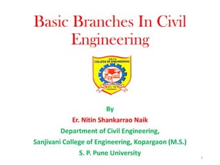 Branches in civil engg | PPT