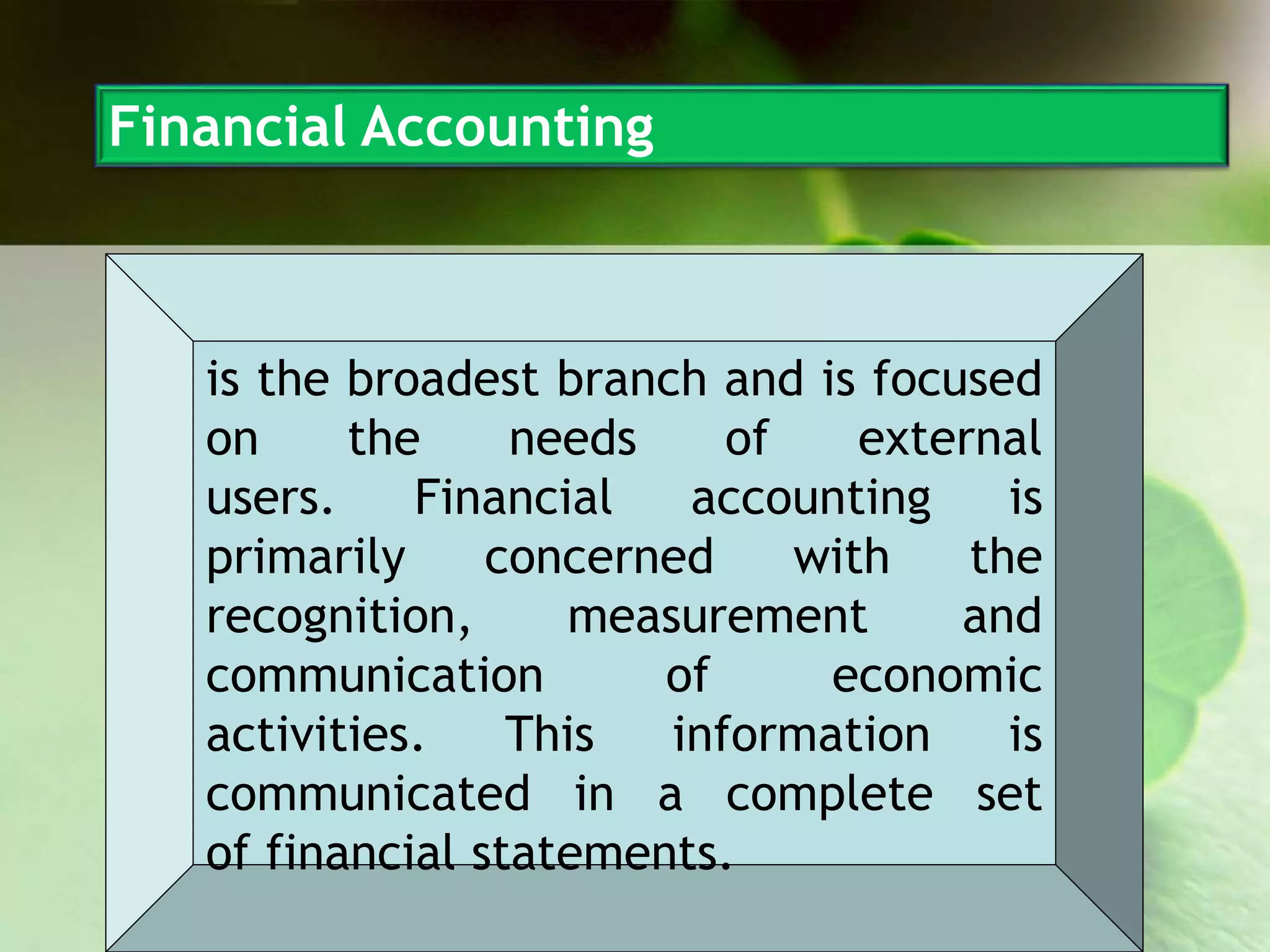 Branches of accounting | PPTX